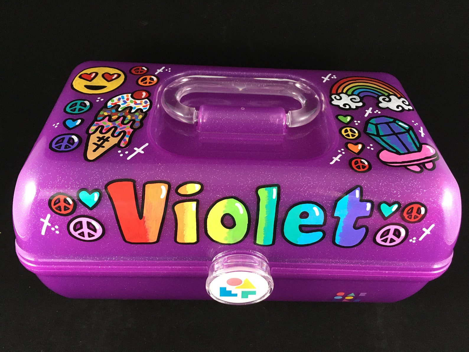 Hand-painted Personalized Caboodle Personalized Caboodles - Etsy