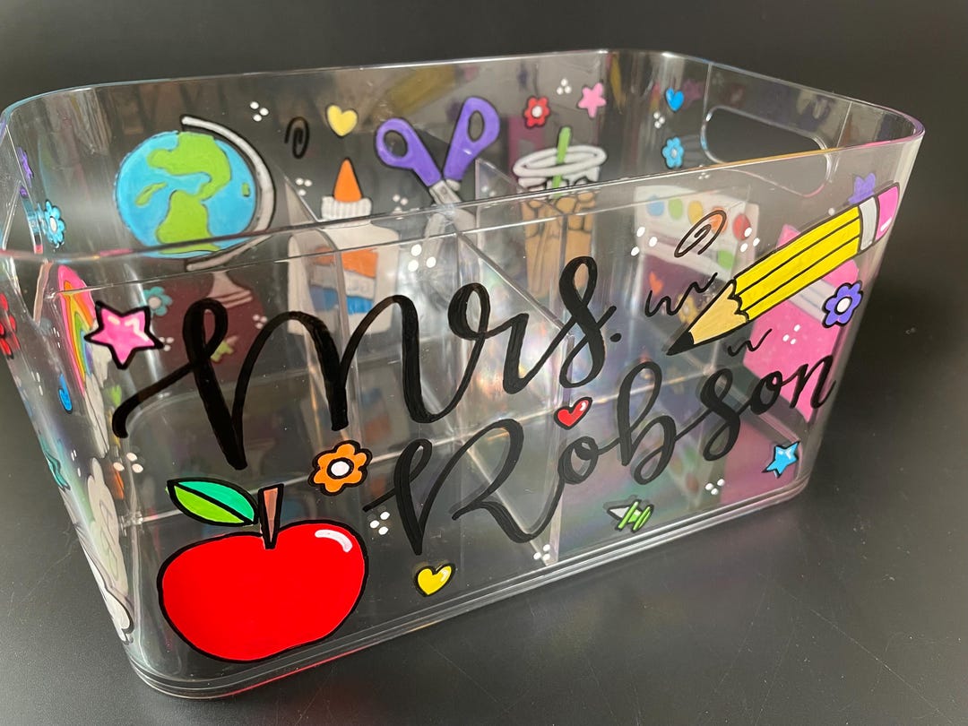 Teacher Caddy, Divided Organizer for Teacher, Storage Caddy for Teacher ...