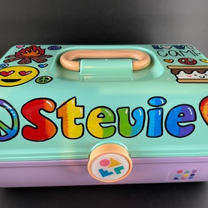 Camp Themed Caboodle, Hand-painted Personalized Caboodle, Personalized ...