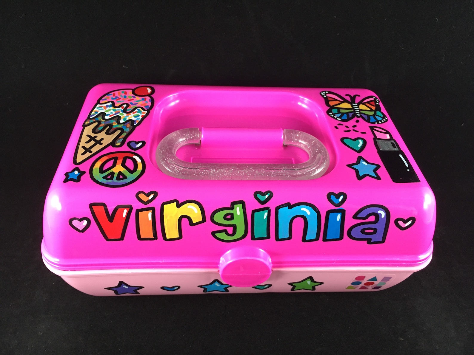 CUSTOM Personalized Petite Caboodle - Etsy
