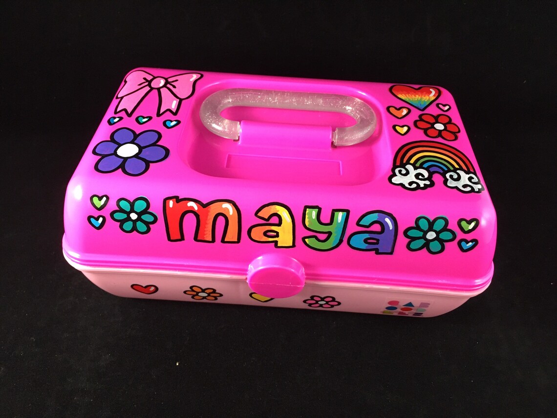 CUSTOM Personalized Petite Caboodle - Etsy