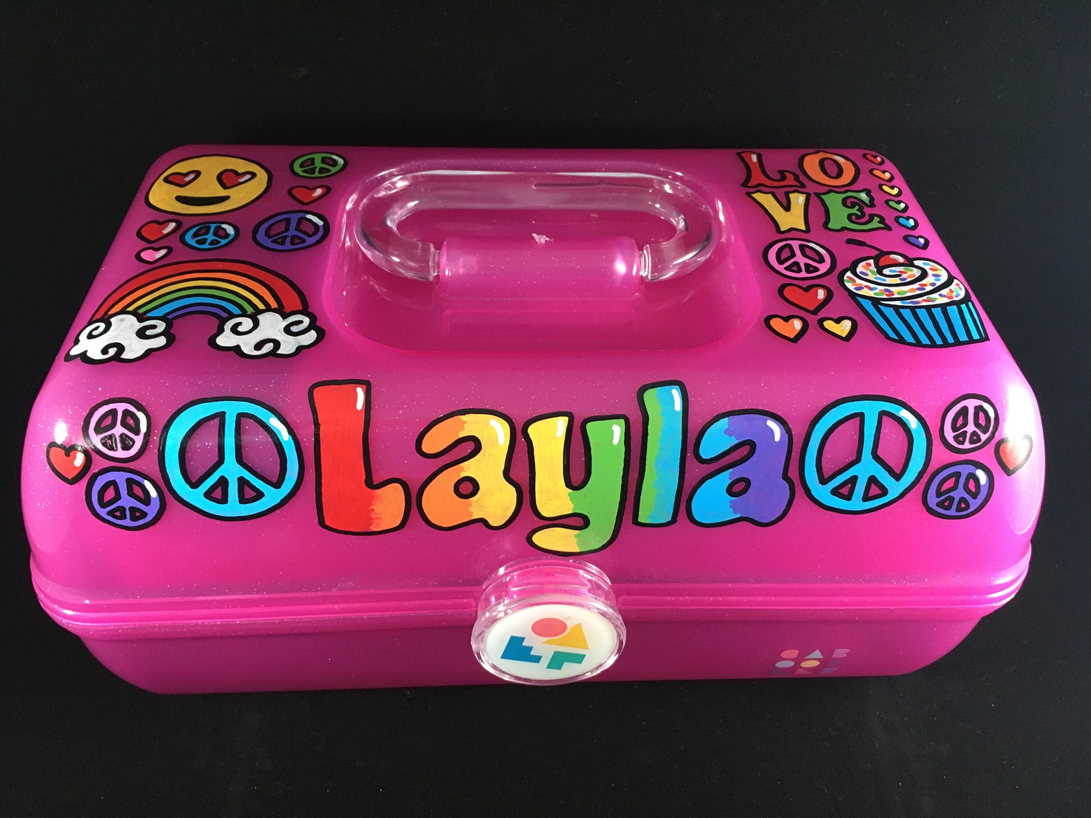 Hand-painted Personalized Caboodle Personalized Caboodles - Etsy