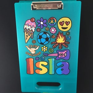 Handpainted Personalized Clipboard Case, Clipboard Case, Clipcase for ...