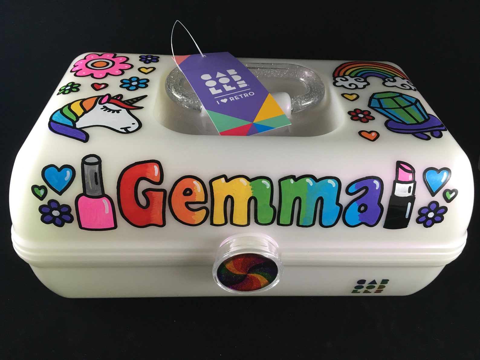 Hand-painted personalized caboodle personalized caboodles | Etsy