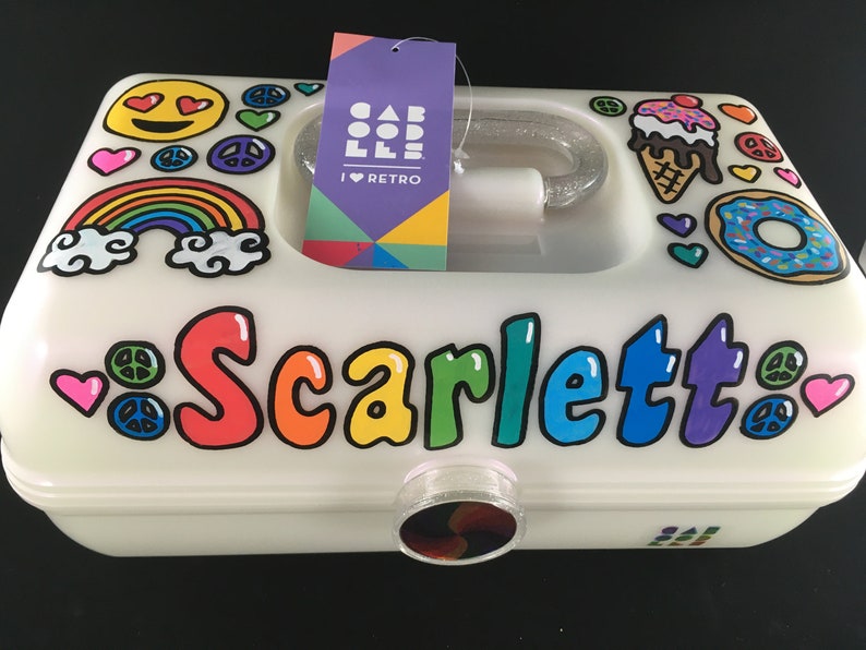 Hand-painted personalized caboodle personalized caboodles | Etsy