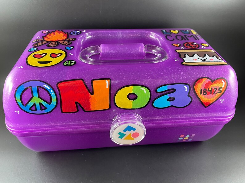 Camp Themed Caboodle Hand-painted Personalized Caboodle - Etsy