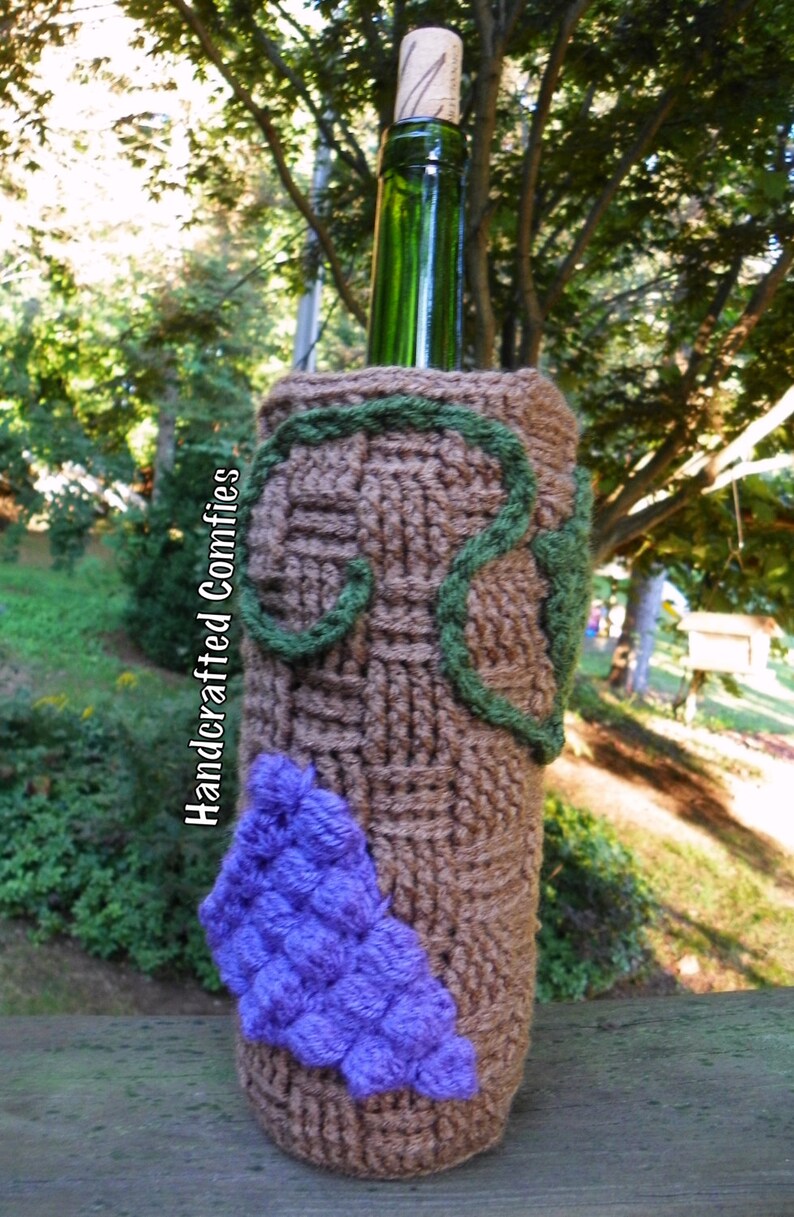 Grapevine Wine Bottle Cover - Etsy