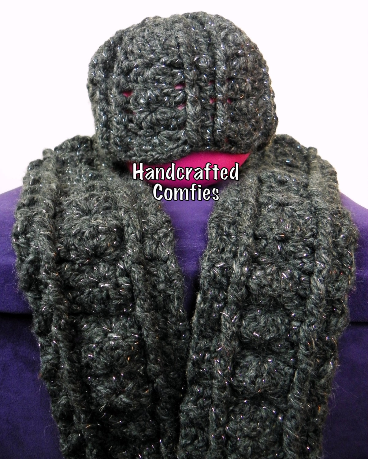 Cables & Shells Hat and Scarf Set - Etsy
