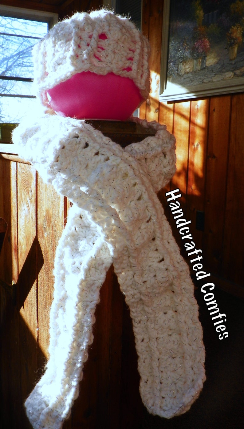 Cables & Shells Hat and Scarf Set - Etsy