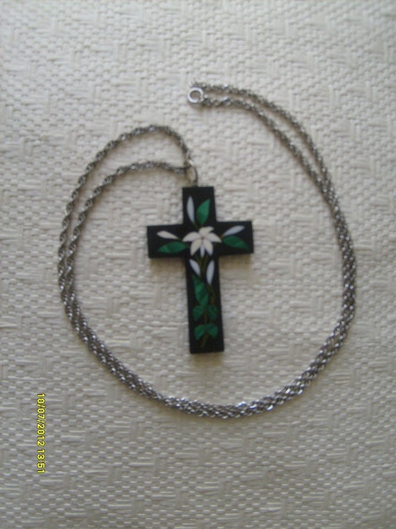 Antique Onyx Mosaic Cross | Etsy