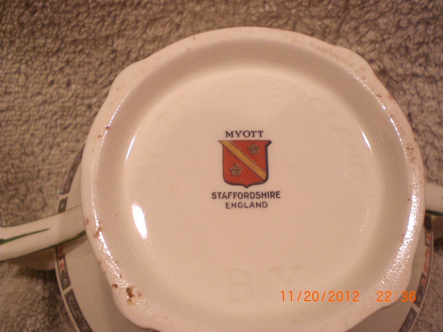 Vintage Myott Fine Staffordshire Ware Dynasty Pattern Sugar Bowl - Etsy