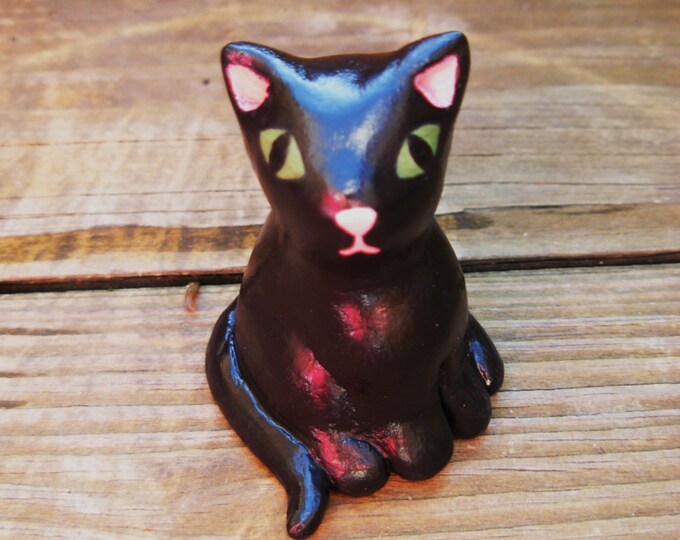Isis, the Ancient Egyptian Inspired Larger Black Cat - Miniature Hand ...