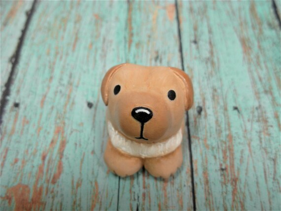 the Tri-color Pembroke Welsh Corgi hand sculpted stone clay miniature ...