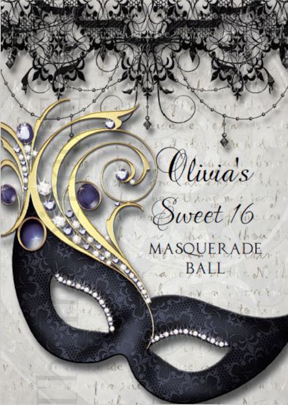 Handmade Masquerade Invitations