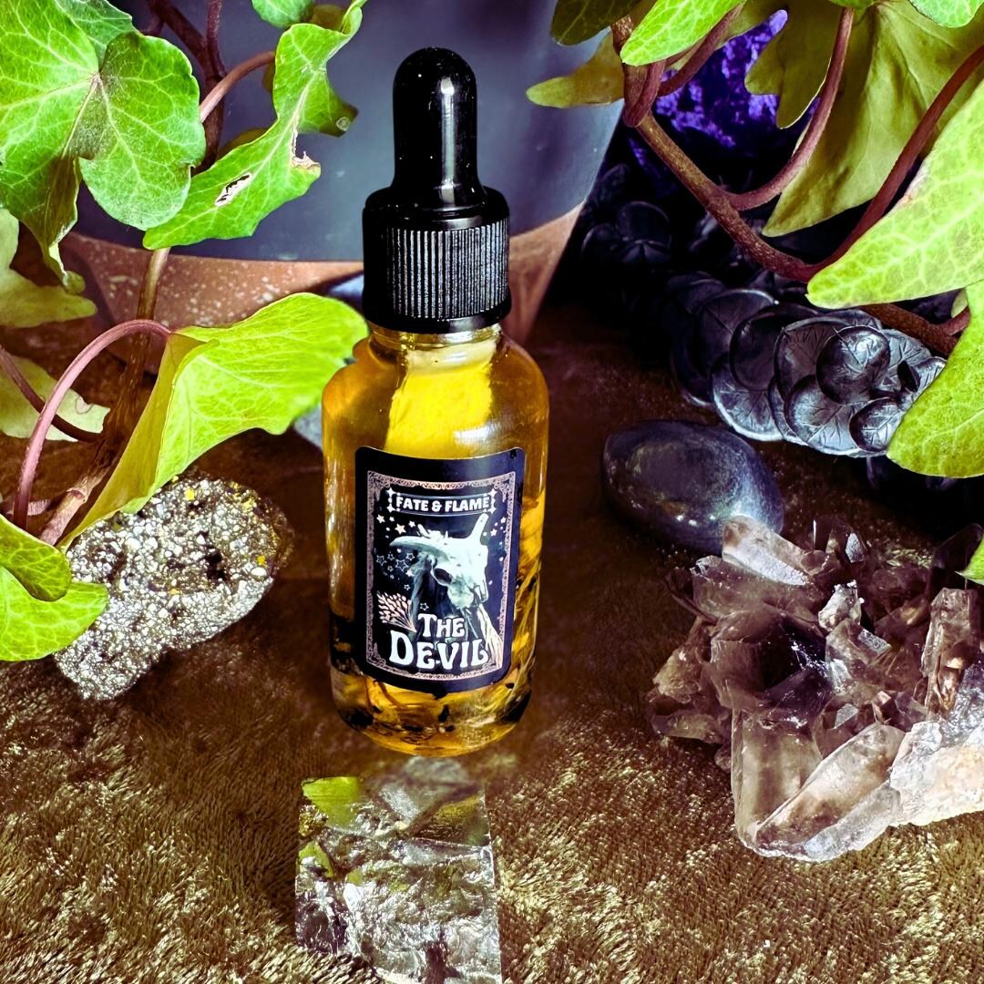 The Devil Tarot Card Ritual Oil - Etsy