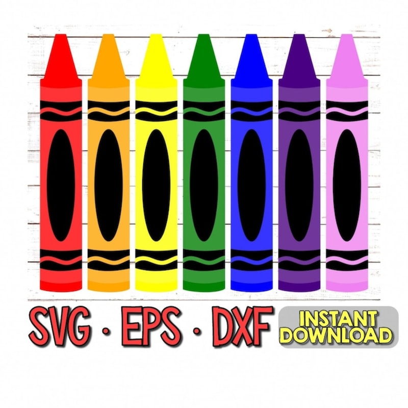 Crayon Svg - Etsy