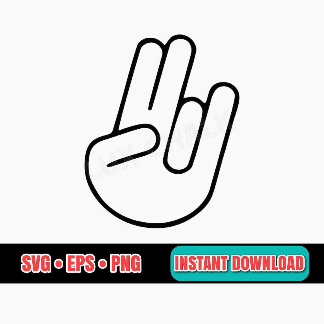 Shocker Hand SVG: Cricut & Silhouette Cut File (instant Download) - Etsy