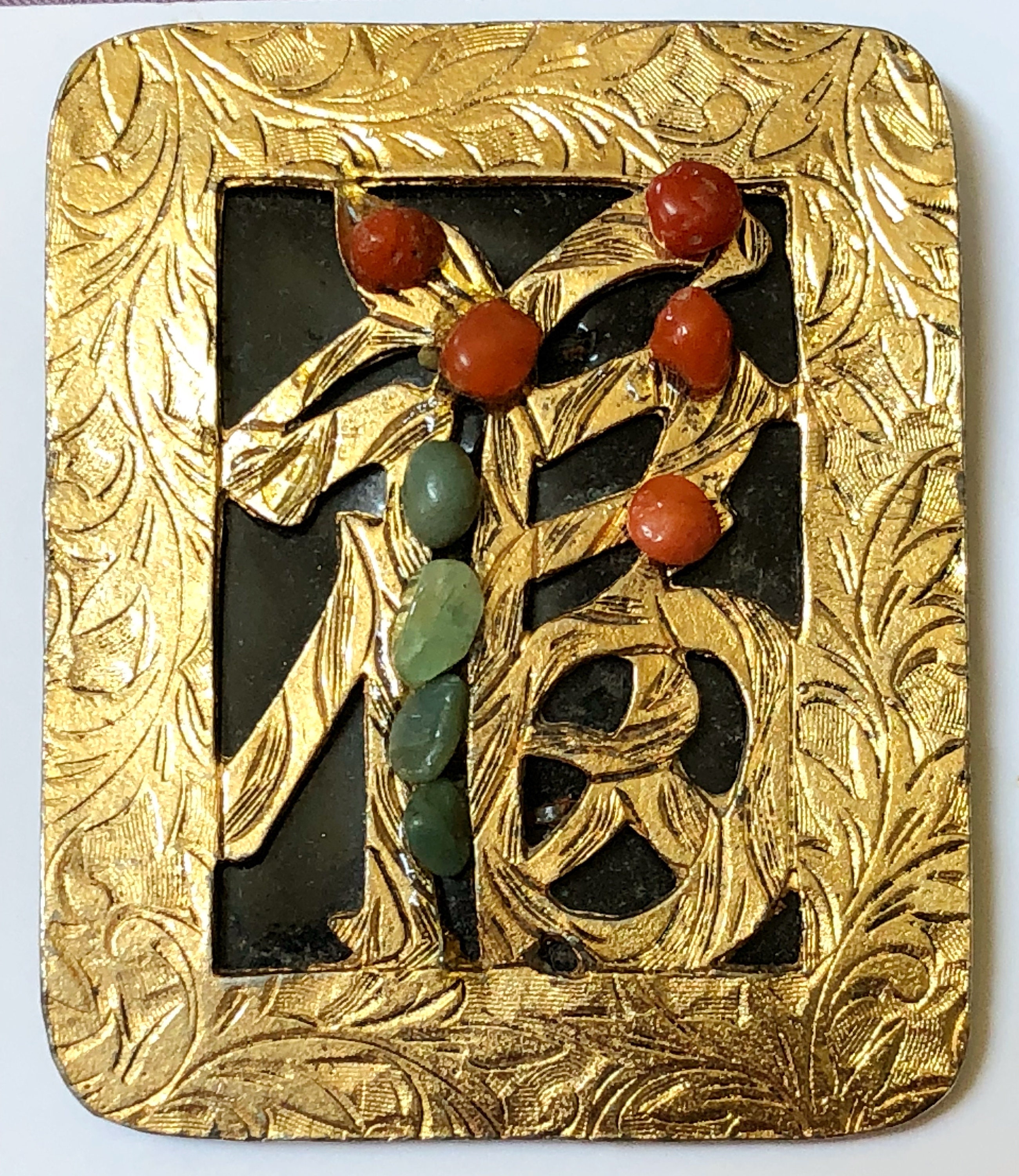 Asian Inspired Brass Pin - Etsy Denmark