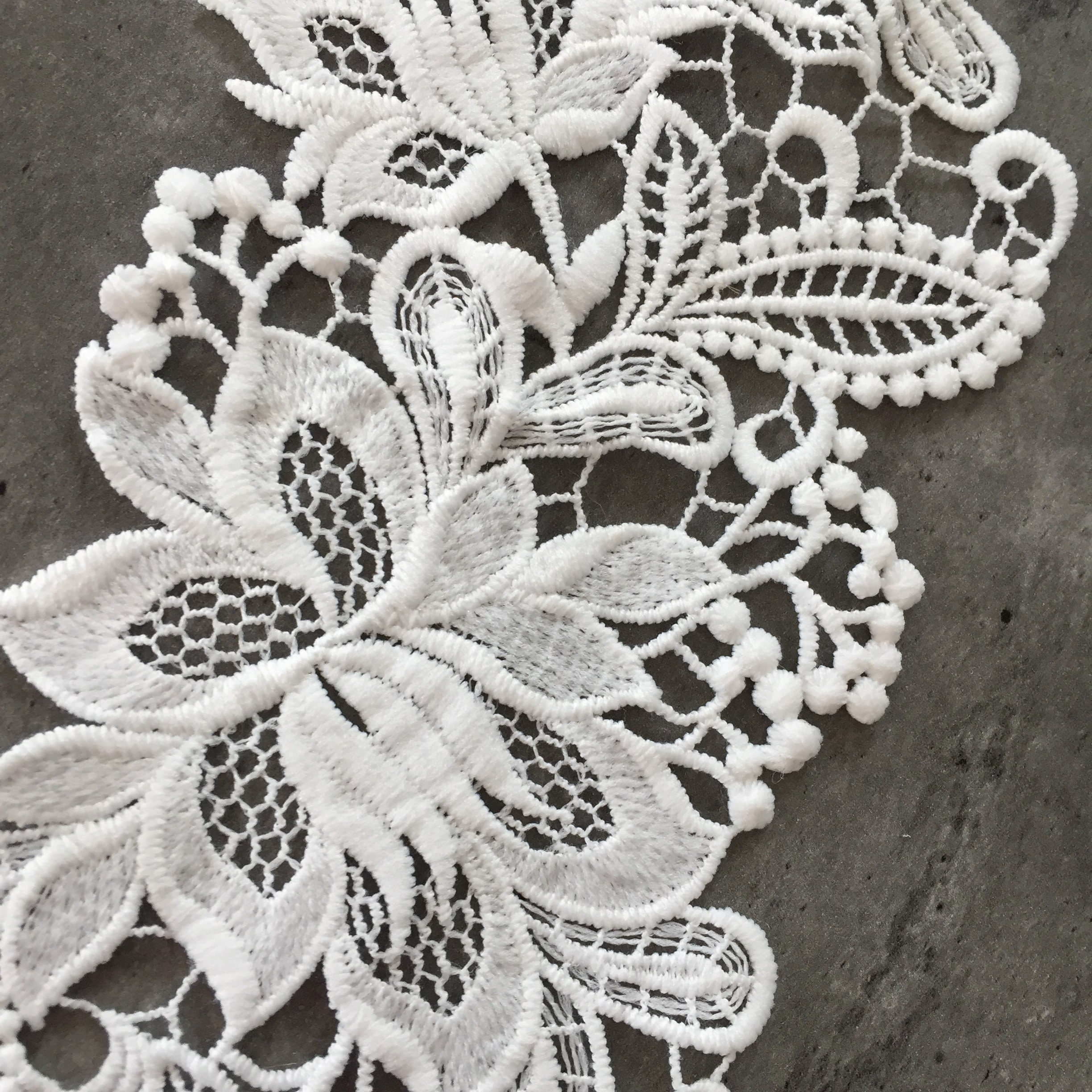 Luxe Embroidered Venise Lace Edging TRIM Sewing Craft | Etsy