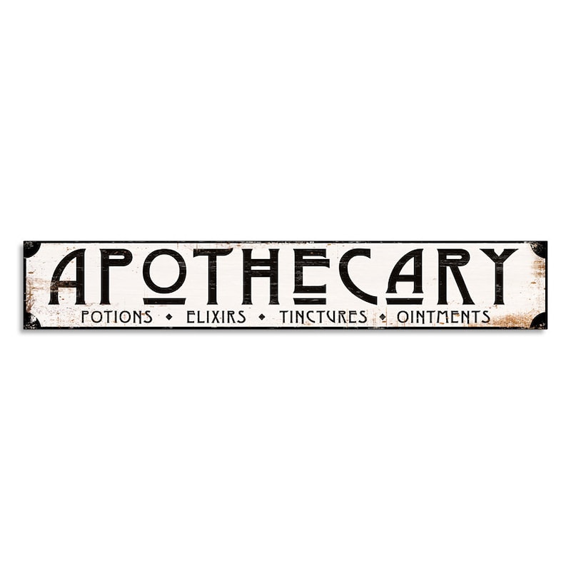 Apothecary Sign - Etsy