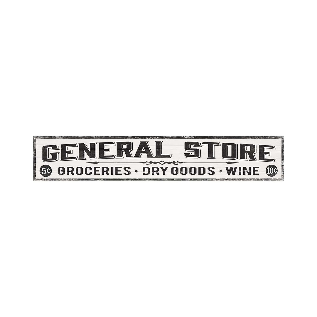 General Store Wood Sign Five and Dime Print on Wood Decor Wooden ...