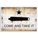 Come and Take It Wood Flag Flags Rustic Flags Canvas Mounted Wooden ...