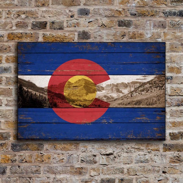 Wood Colorado Flag - Etsy