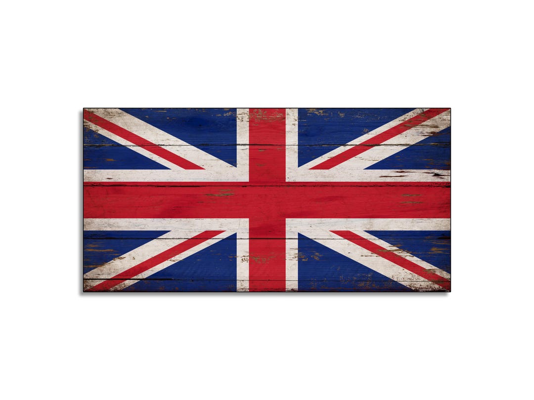 United Kingdom Union Jack Wood Flag British Flags Wooden Handmade ...