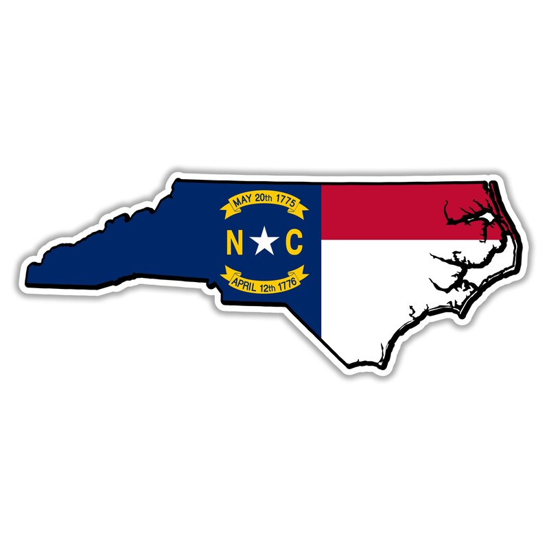 North Carolina Decal - Etsy