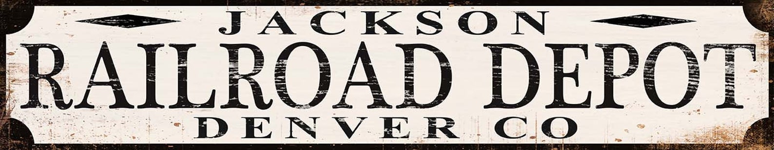 Personalized Train Railroad Depot Canvas Mounted on Wood Sign | Etsy