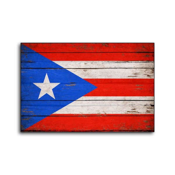Wooden Puerto Rico Flags - Etsy