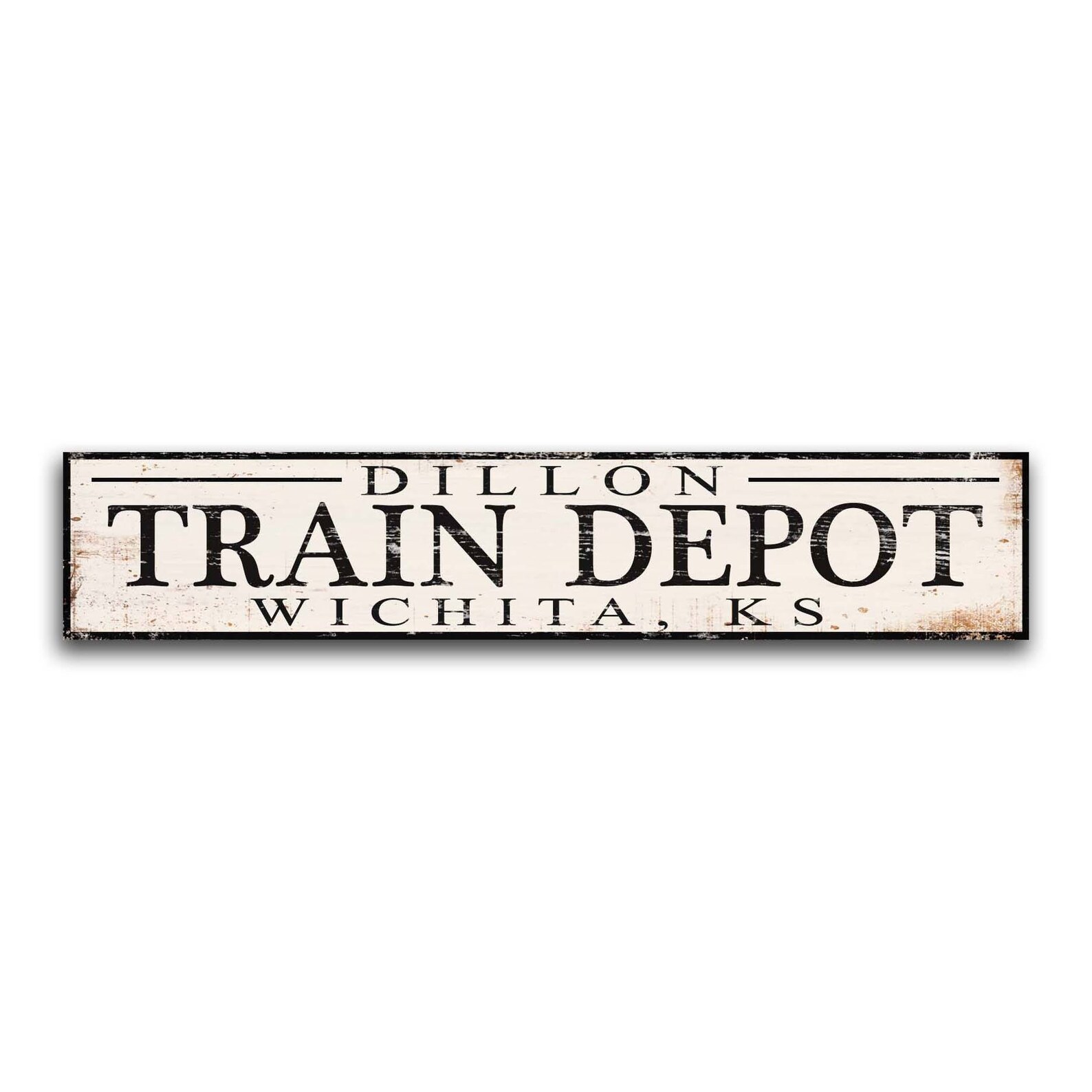 Customized Railroad Depot Sign Railroad Railway Personalized | Etsy