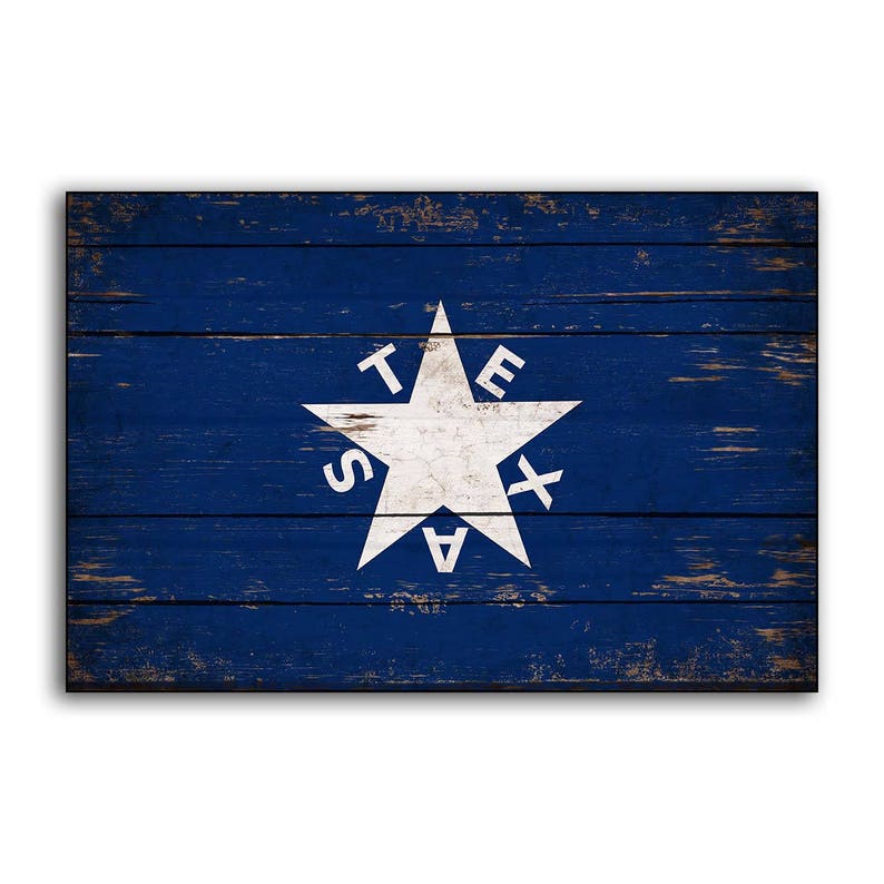 First Official Flag of the Republic of Texas 1836 Wood Flags - Etsy
