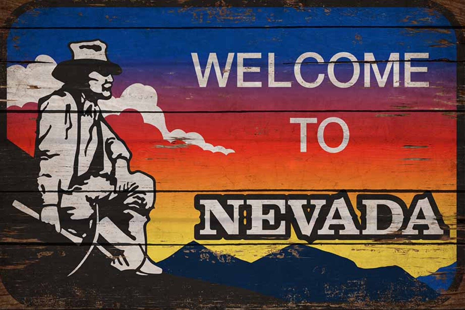 Welcome to Nevada Sign Wood Sign Signage Wooden Home Wall - Etsy