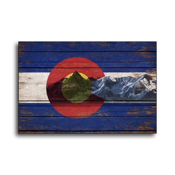 Wood Colorado Flag - Etsy