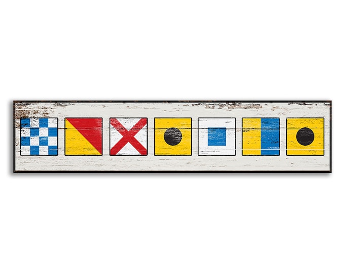 Nautical Flag Personalized Name or Word in Nautical Flags - Etsy