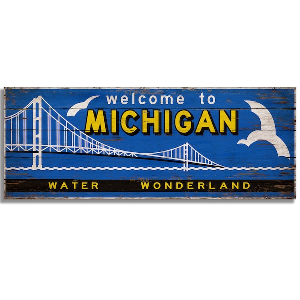 Michigan Home Sign - Etsy