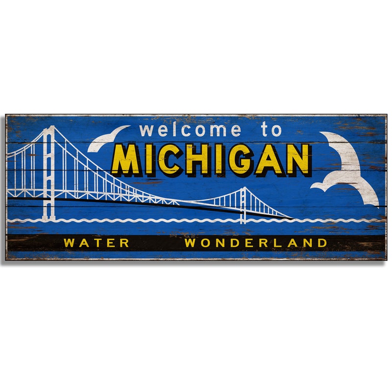 Michigan Home Sign - Etsy
