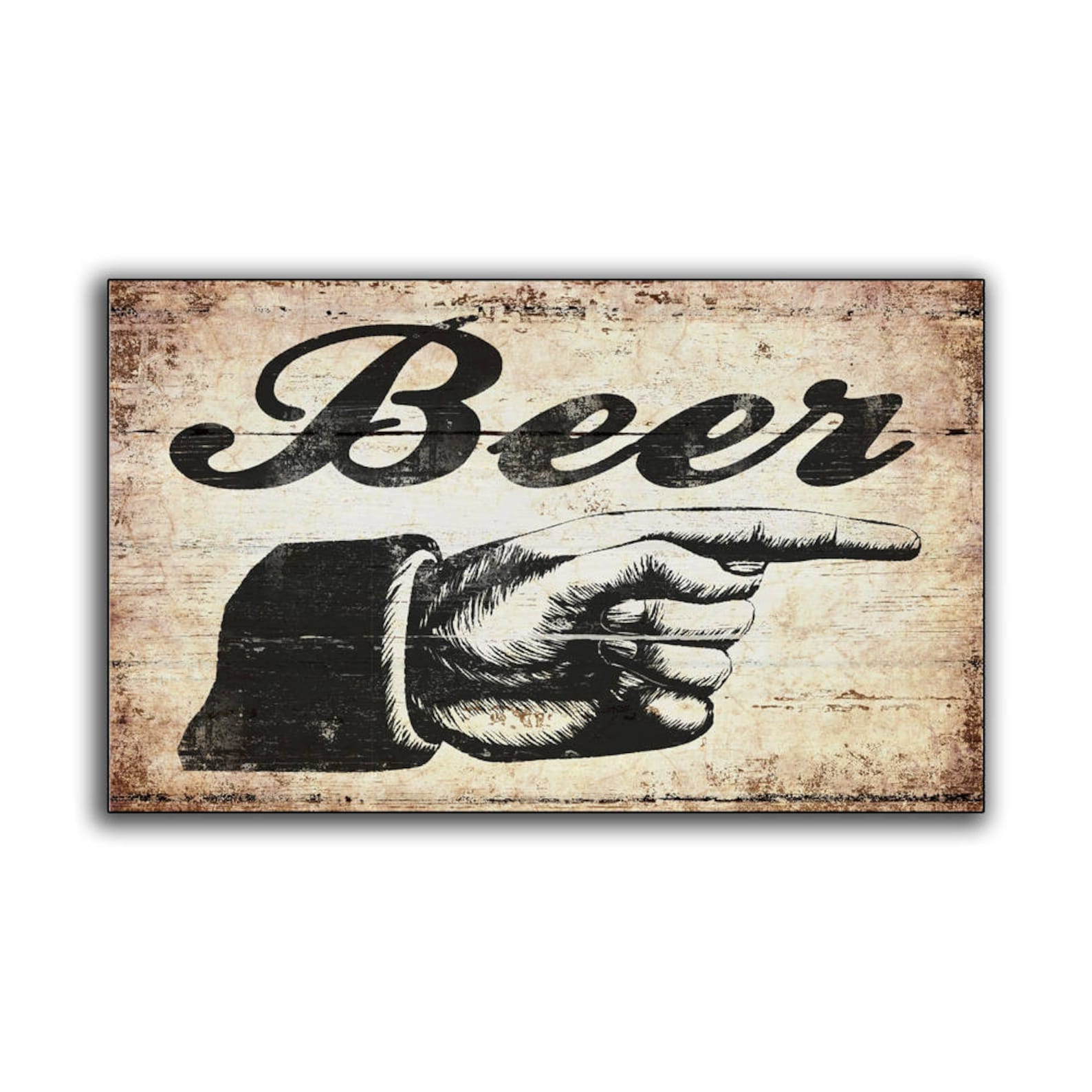 Beer Wood Sign Wooden Handmade Sign Mancave Brew Pub Sign - Etsy