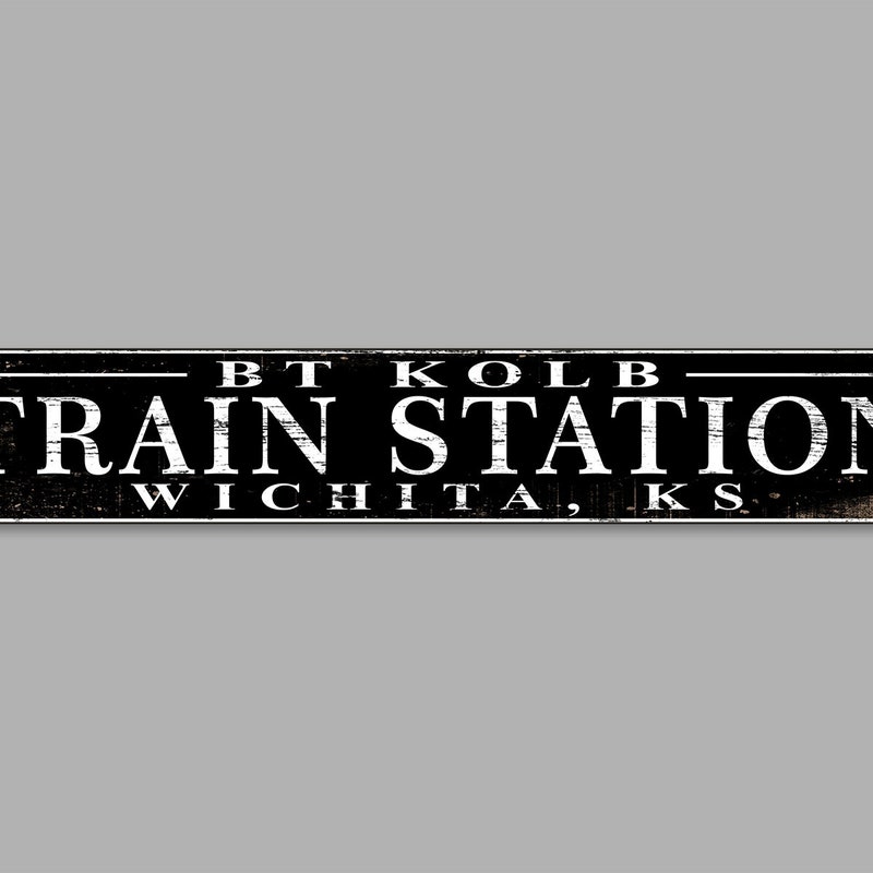 Train Station Sign - Etsy