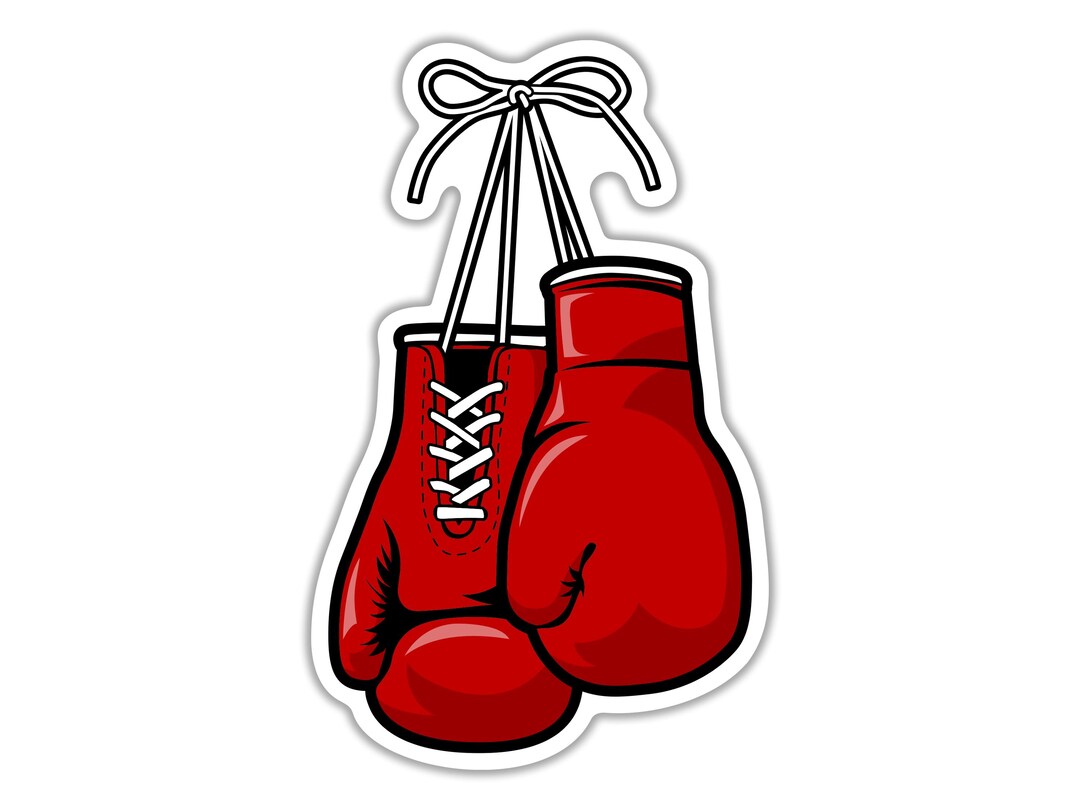 Boxing Gloves Sticker Art Printed Vinyl Decal Decals Sports Stickers ...