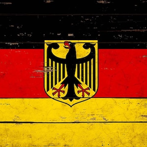 Germany Wood Flag Sign German Flags Wooden Federal Republic of Germany ...