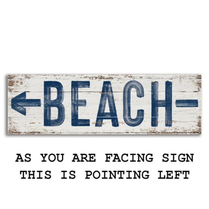 Weathered Beach Sign - Etsy