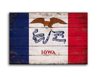 Iowa State Wood Sign - Etsy
