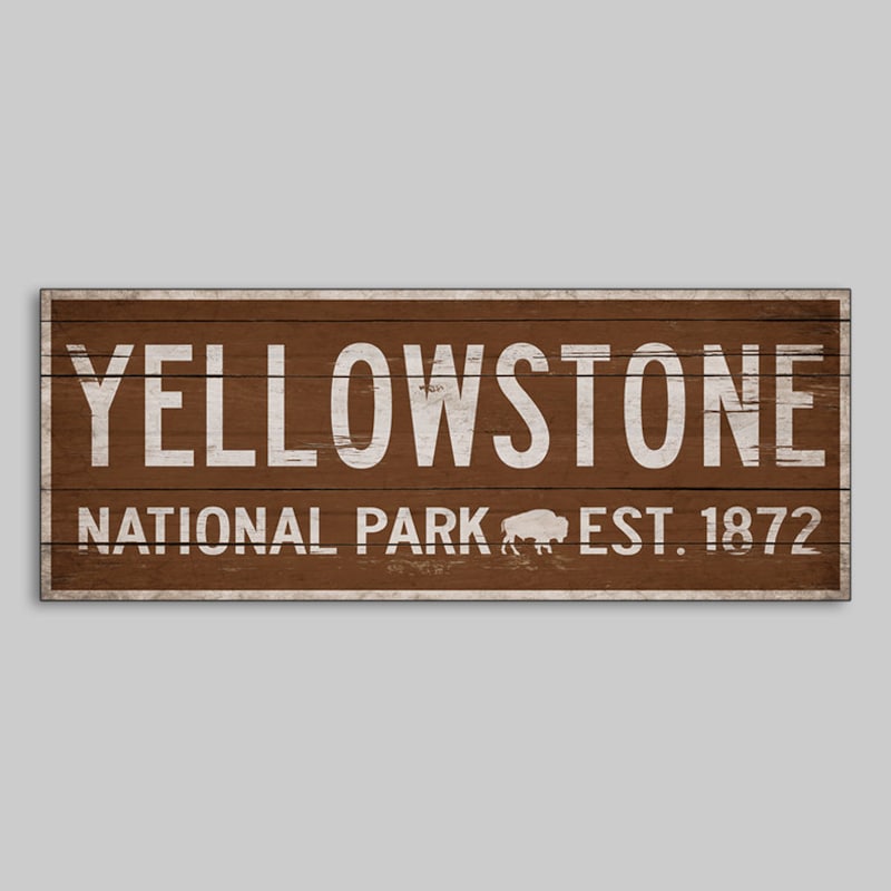 Yellowstone Sign - Etsy