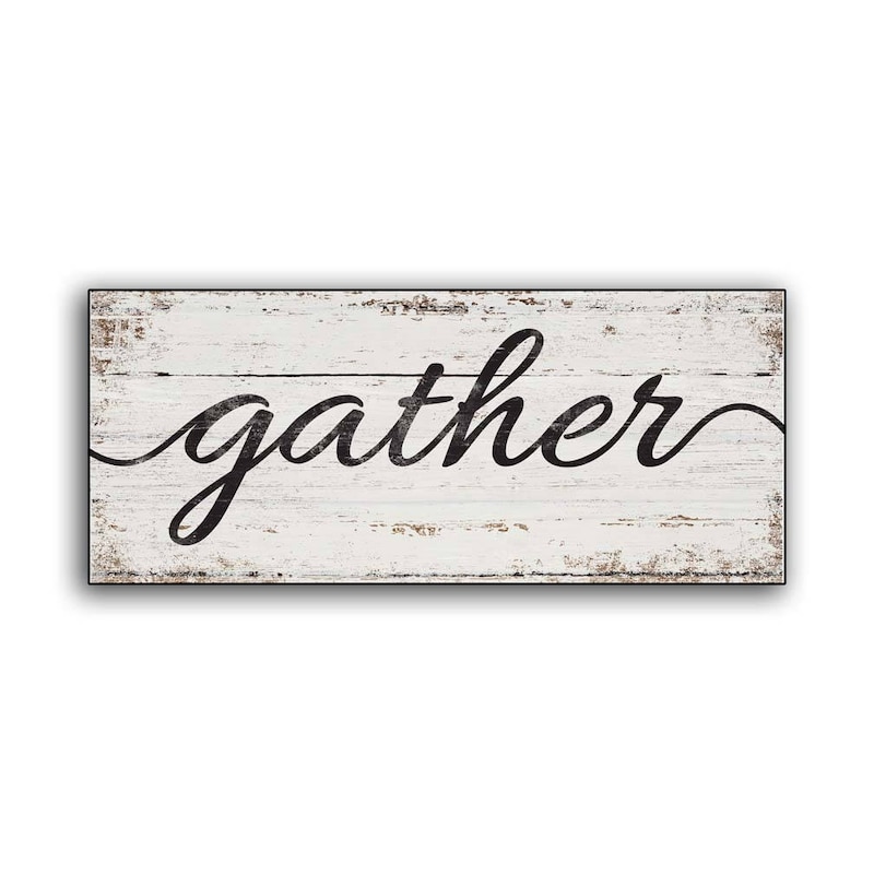 Gather Wood Sign - Etsy