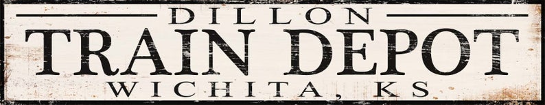 Customized Railroad Depot Sign Railroad Railway Personalized - Etsy