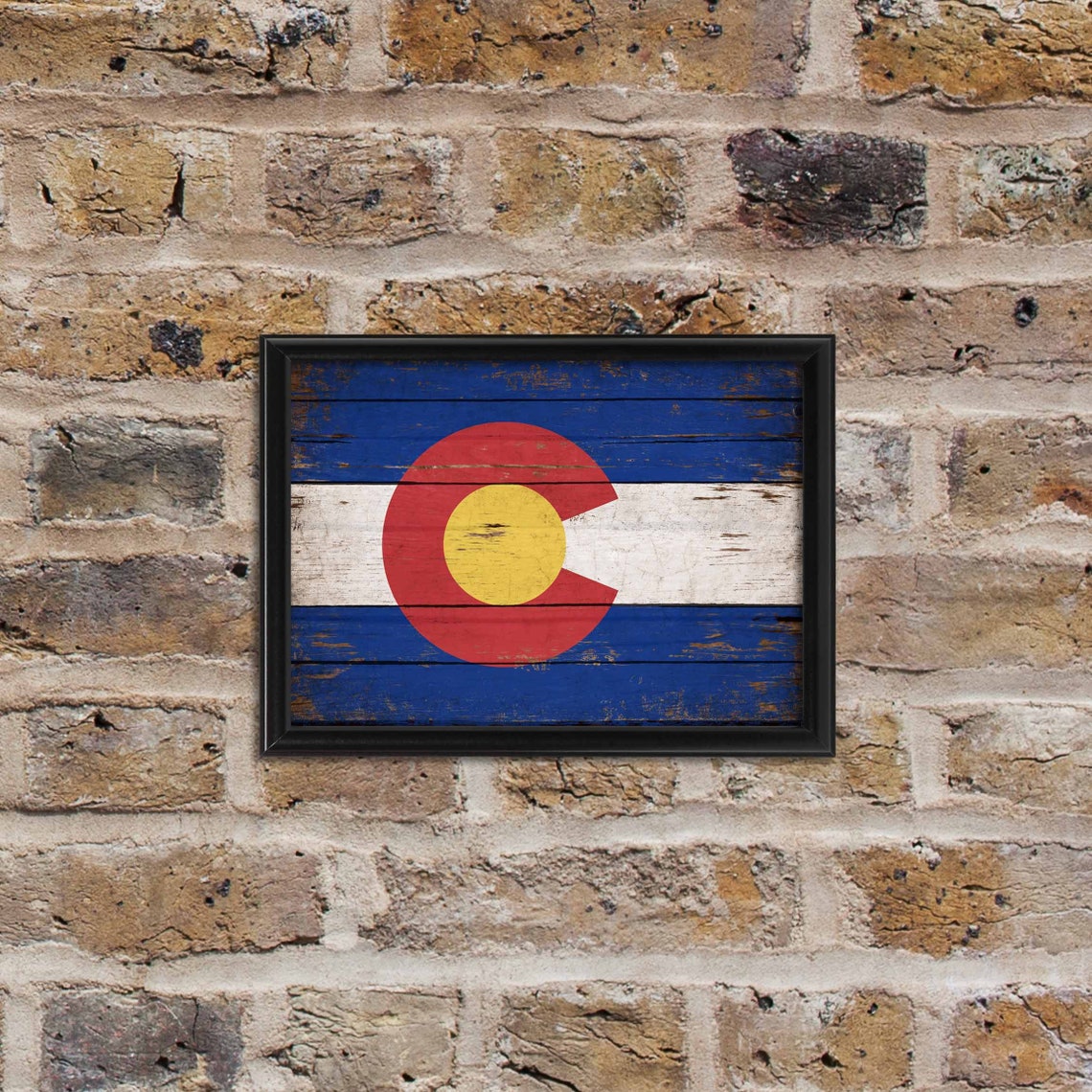 Colorado State Flag Home Wall Decor Art Print on Enhanced Heavy Weight ...