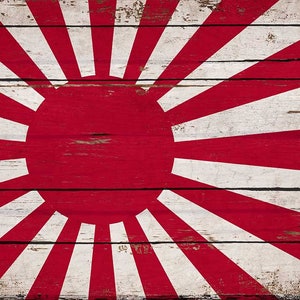Japan Wood Navy Flag Japanese Naval Flags Rustic Flags Wooden Nippon ...