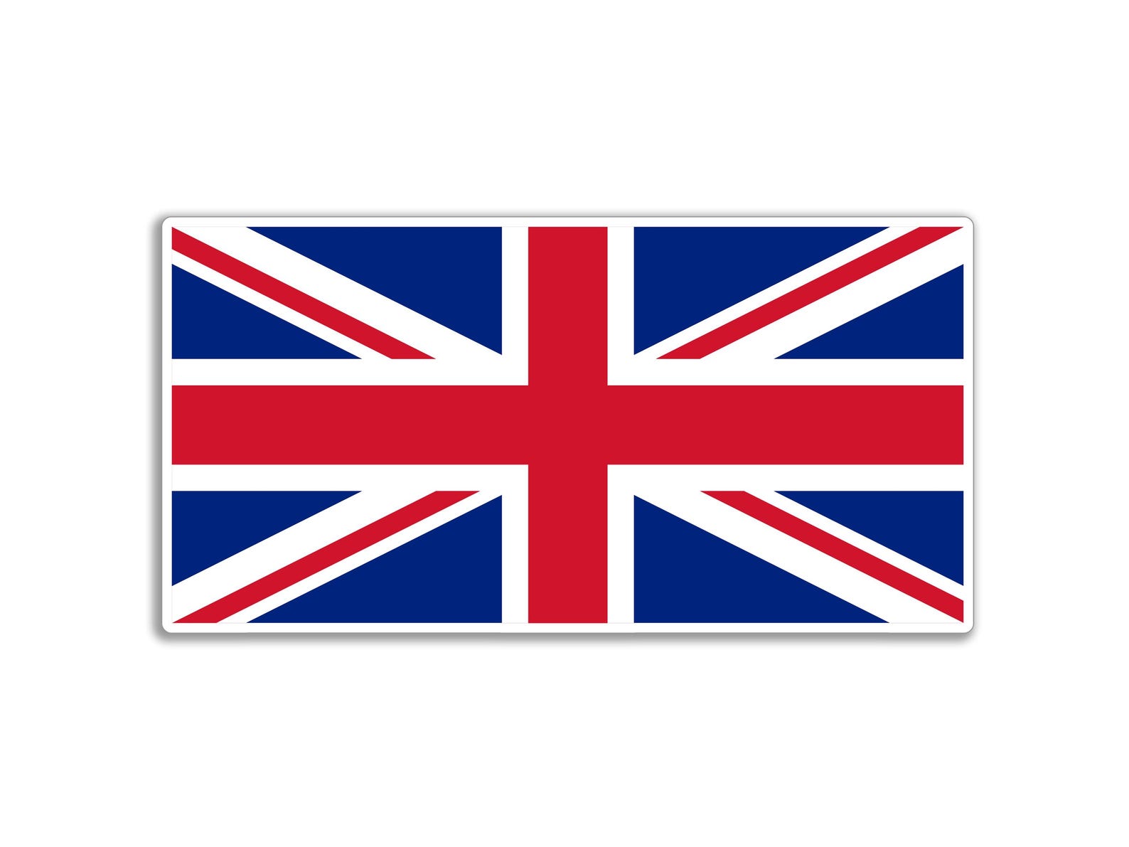 Great Britain Flag Sticker Flags Word Art Printed Vinyl Decal Decals ...